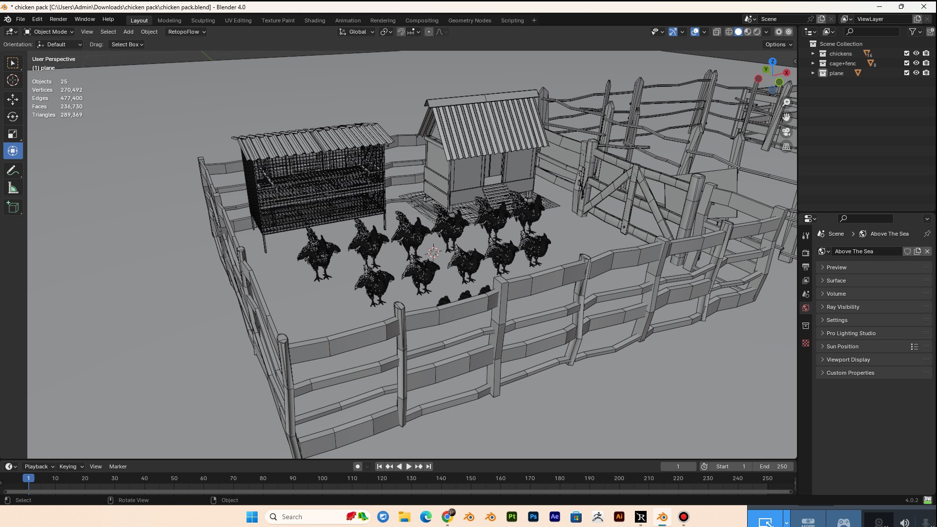 3D Chicken Farm Pack PBR 4k Low Poly Low Model - TurboSquid 2402207