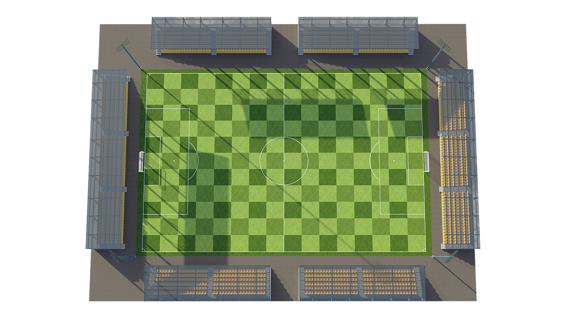 Soccer Football Field 3D Model - TurboSquid 1840480