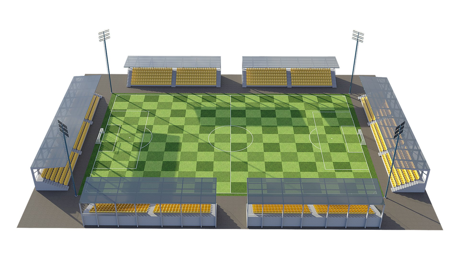 Soccer Football Field 3D Model - TurboSquid 1840480