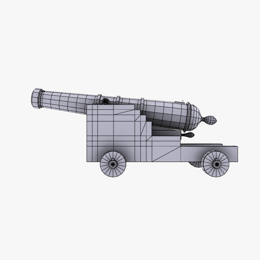 3d Model Cannon Artillery