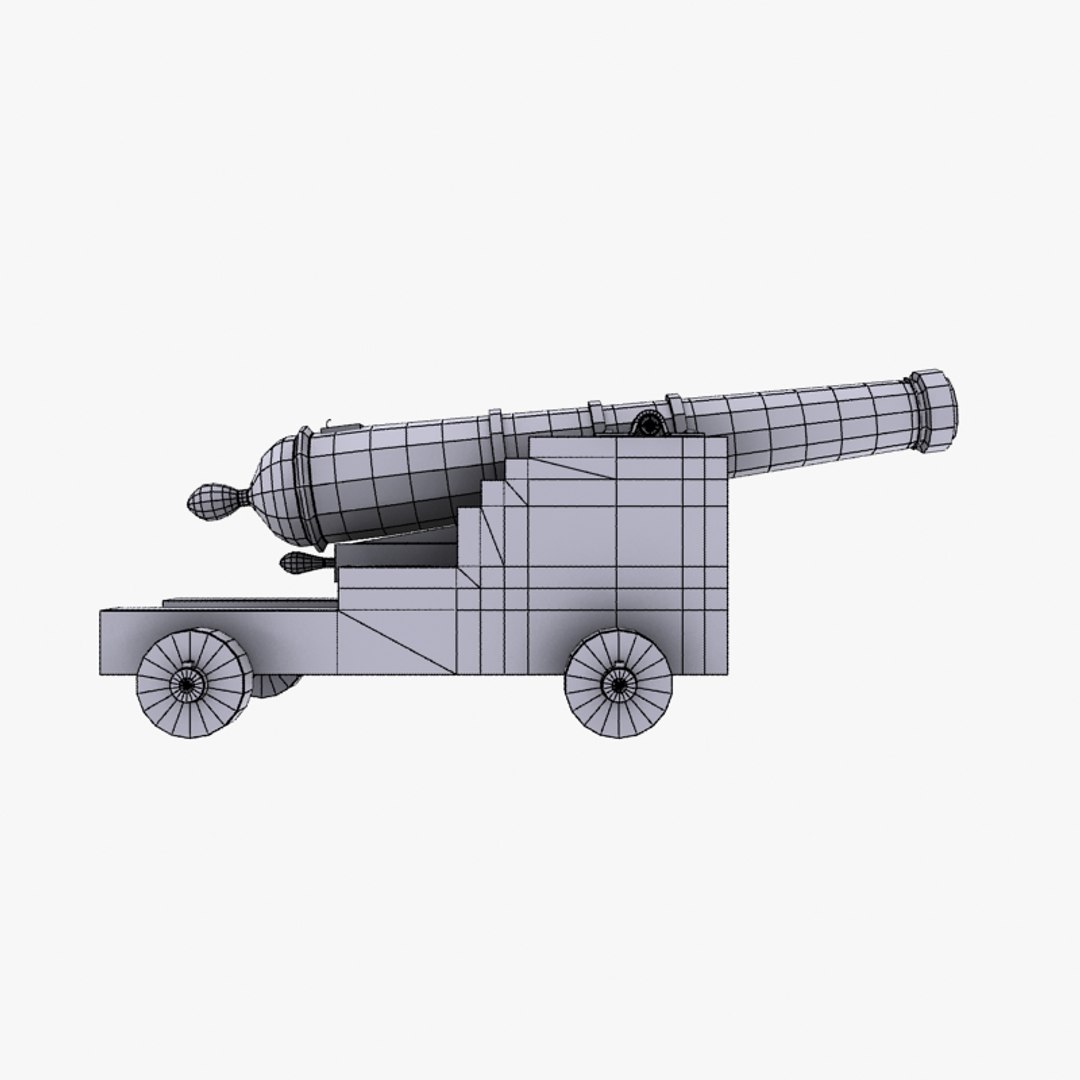 3d Model Cannon Artillery