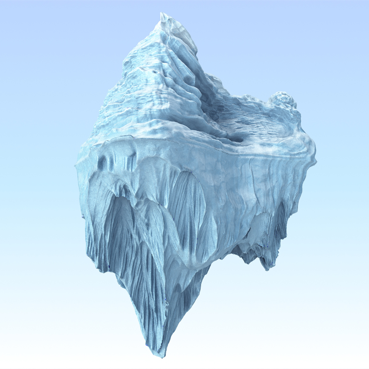 3d model of iceberg ice