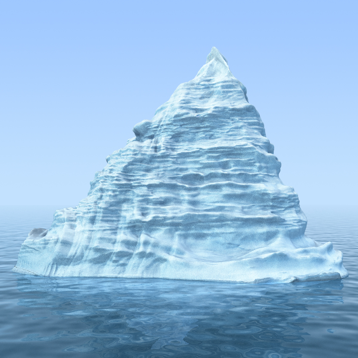 3d model of iceberg ice