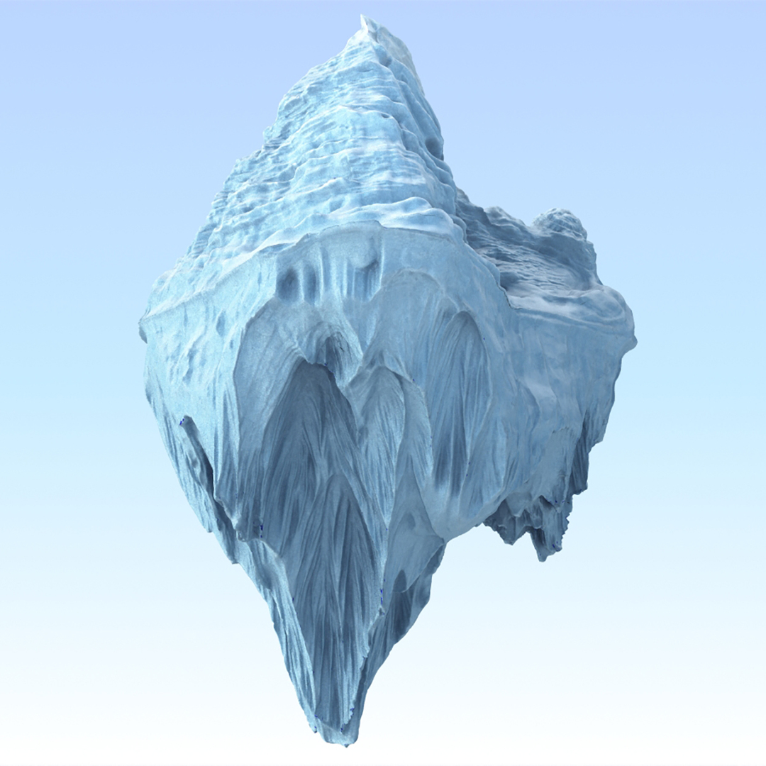 3d model of iceberg ice