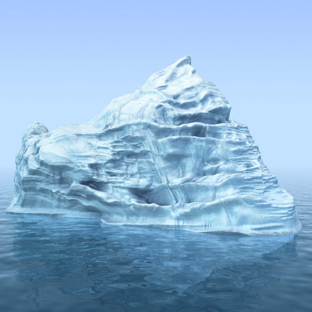3d model of iceberg ice