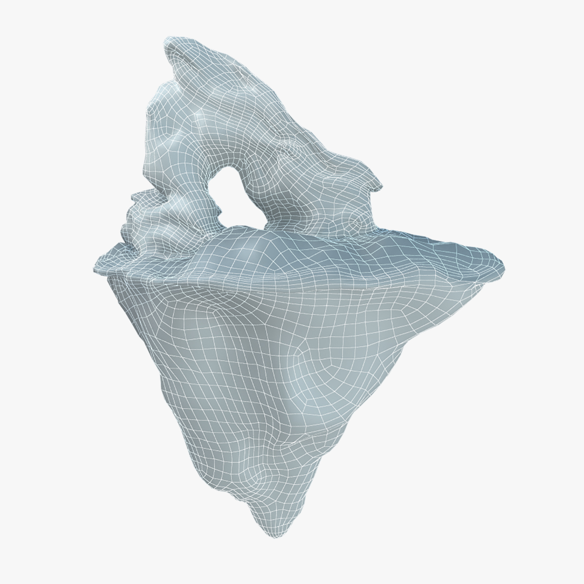 3d model of iceberg ice