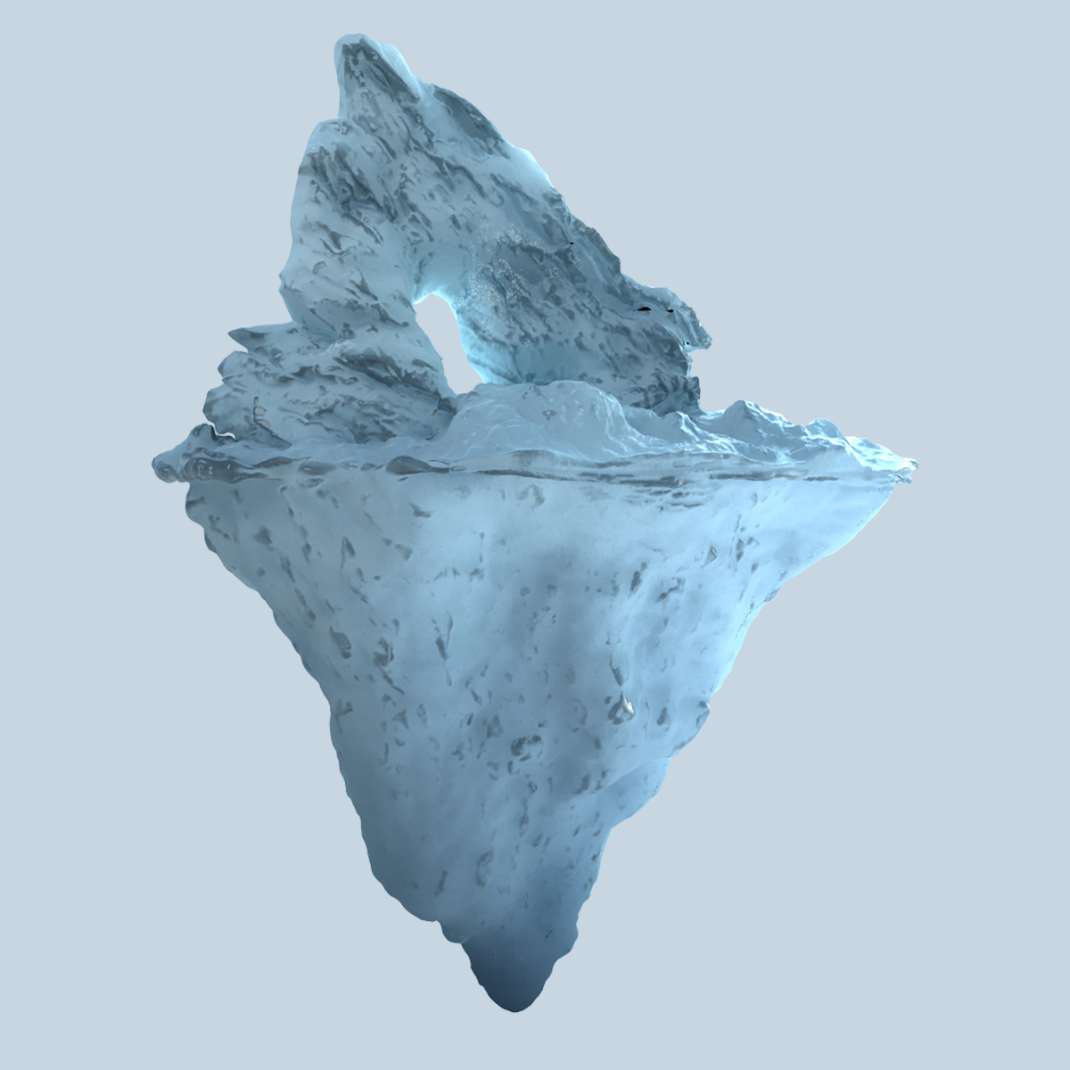 3d model of iceberg ice