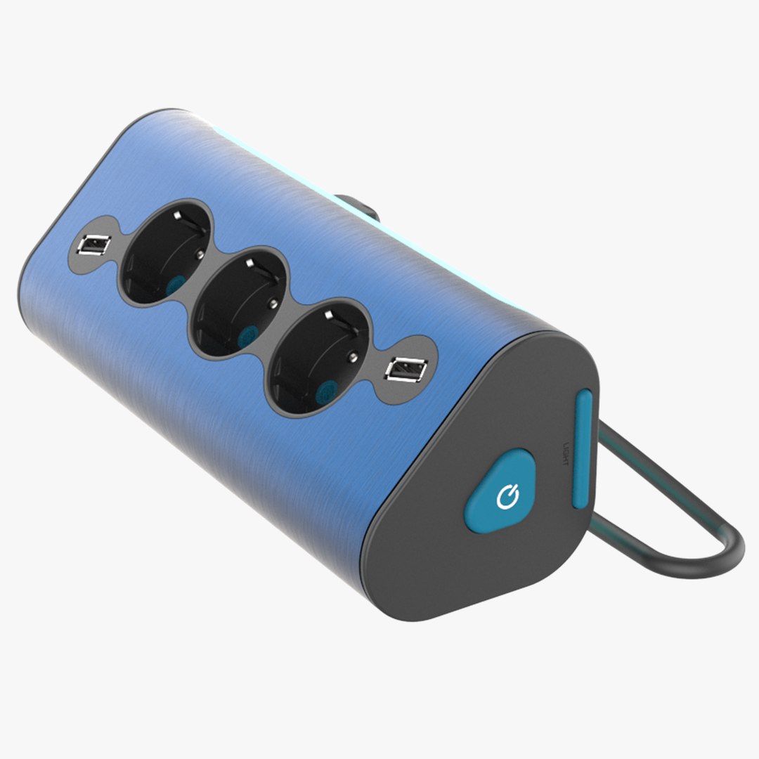 3D Multiplug Socket Model - TurboSquid 1840524