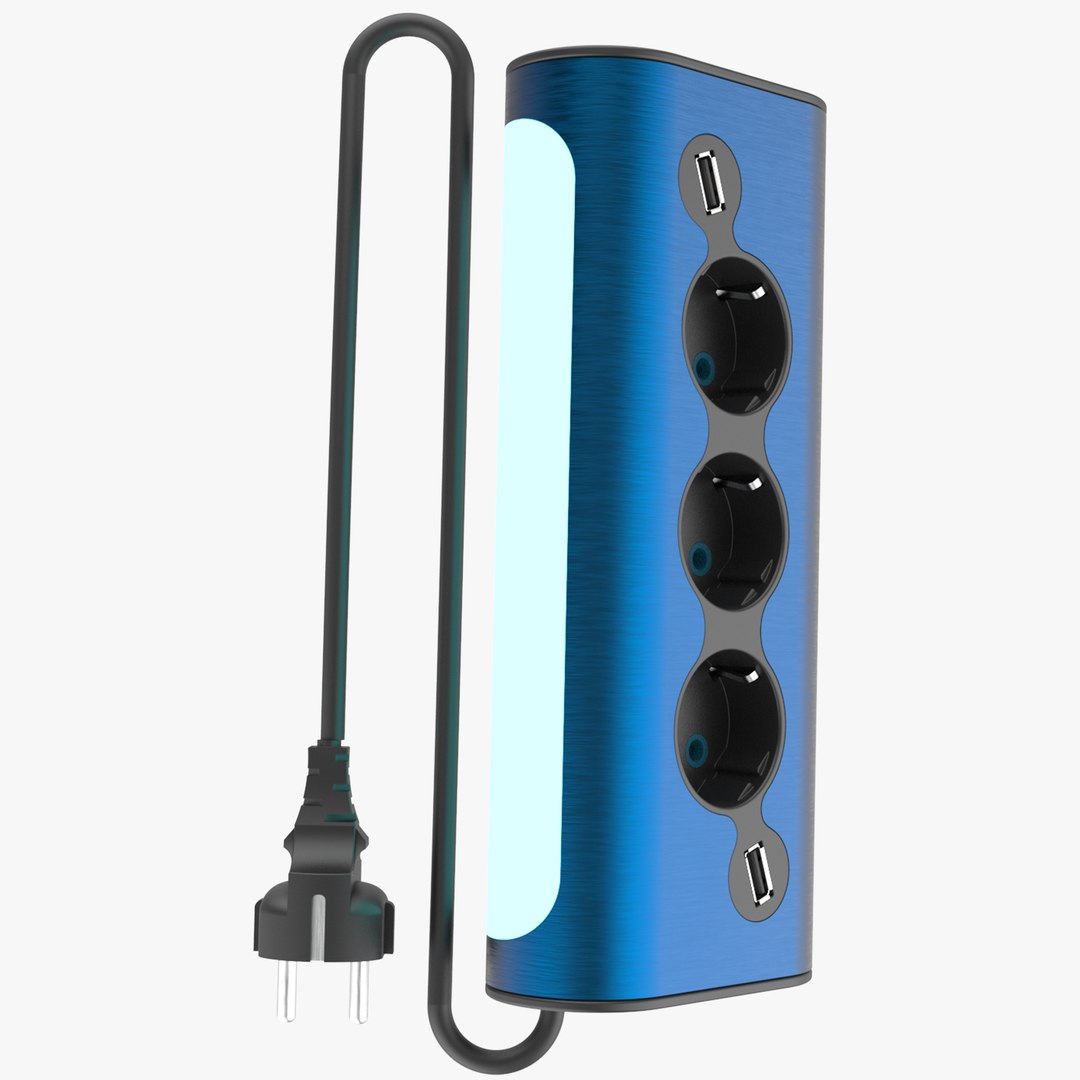 3D Multiplug Socket Model - TurboSquid 1840524