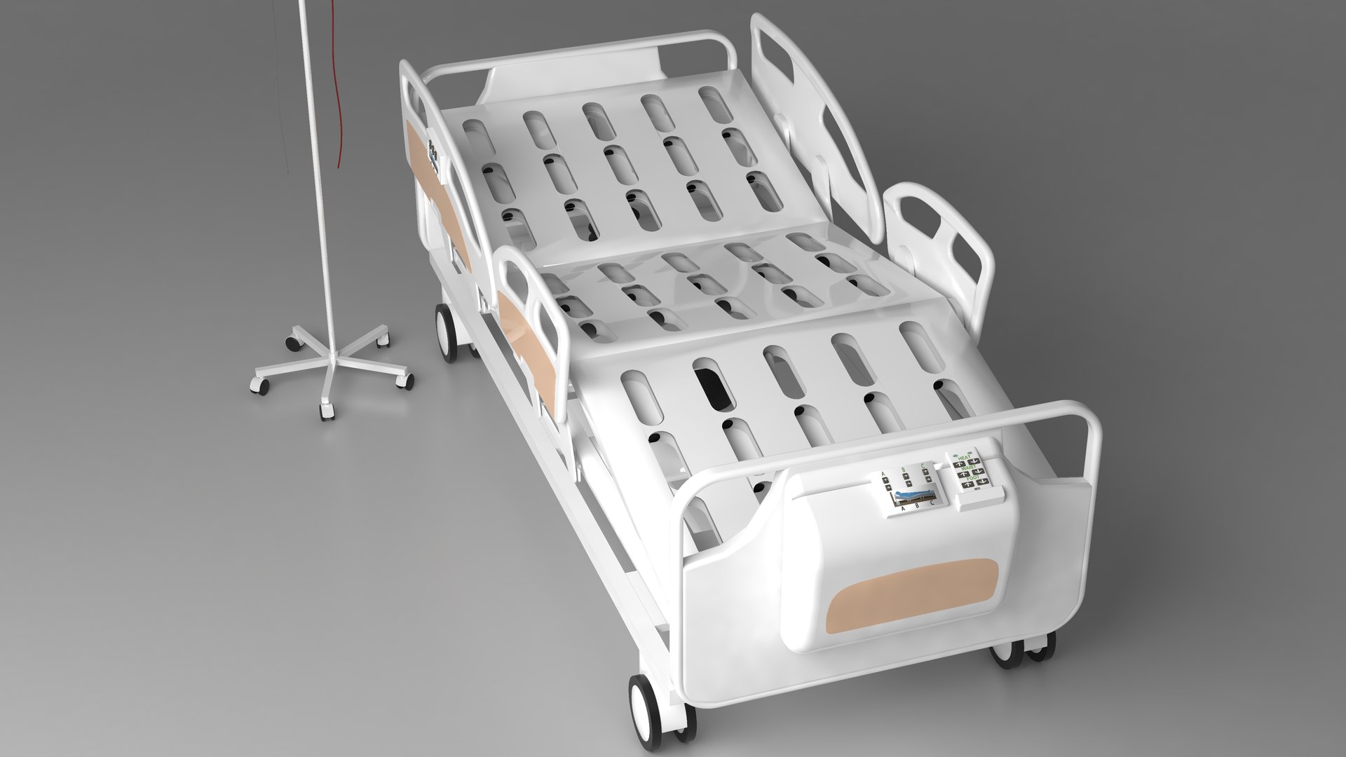 3D Moveable Operating Bed Model - TurboSquid 2058927