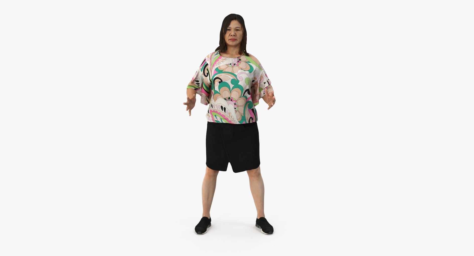 3D Brianna Casual Summer A Pose - TurboSquid 2117564