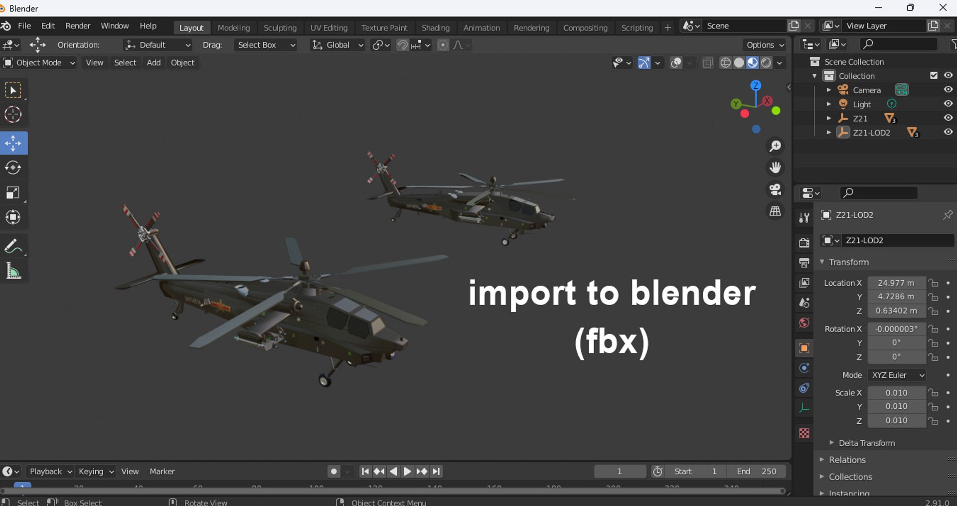 Chinese Z21 Attack Helicopter 3D Model - TurboSquid 2416314