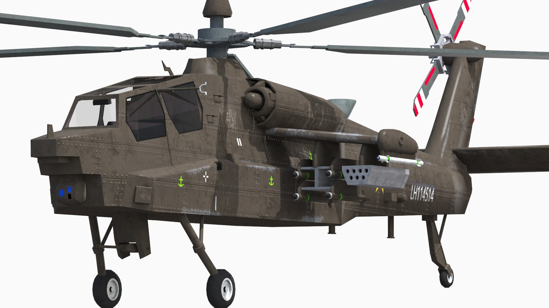Chinese Z21 Attack Helicopter 3D Model - TurboSquid 2416314