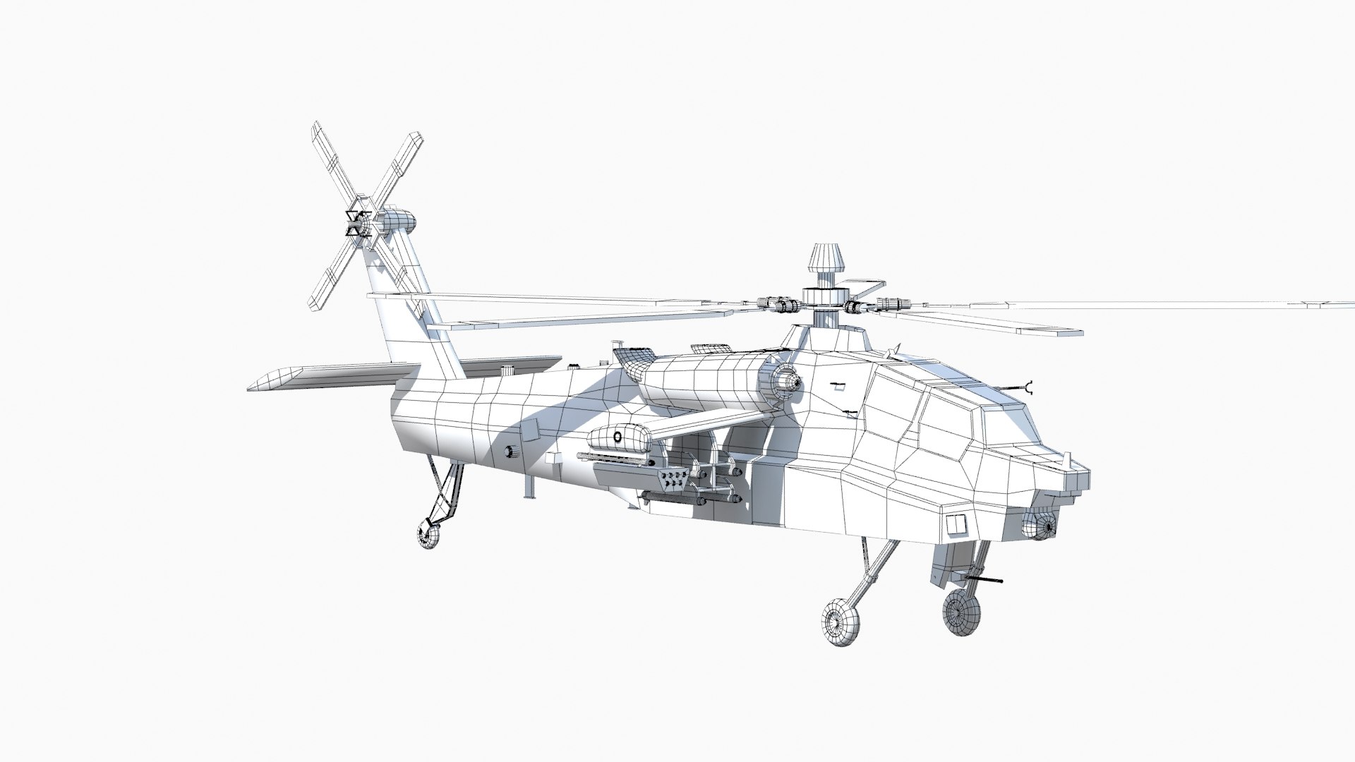 Chinese Z21 Attack Helicopter 3D Model - TurboSquid 2416314