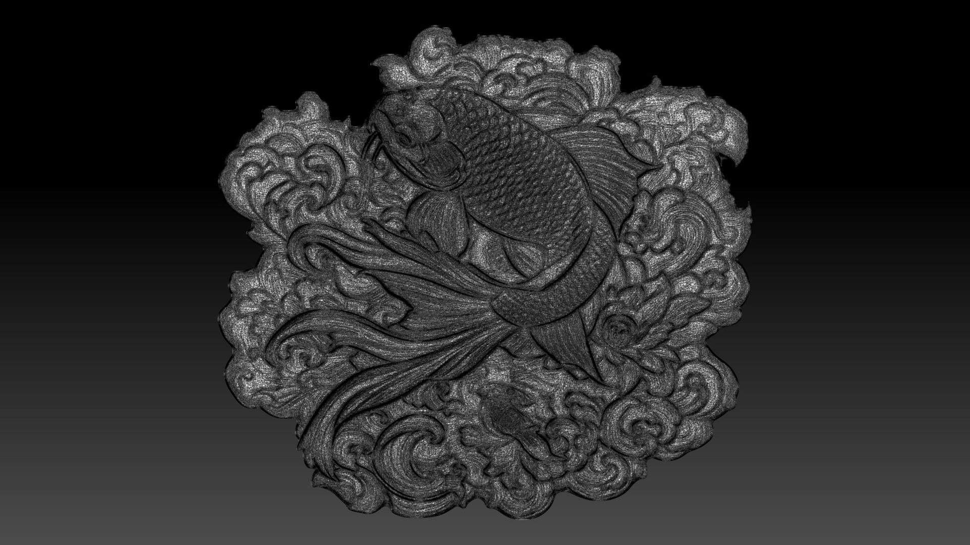 Bas Relief Fish 04 240506 3D Print Model 3D - TurboSquid 2291083