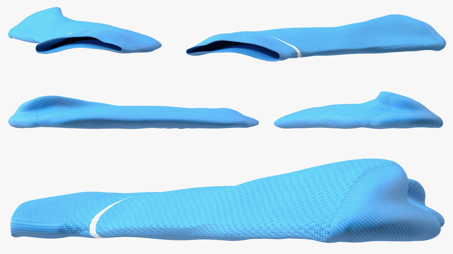 3D Socks Nike Blue Idle - TurboSquid 1950855