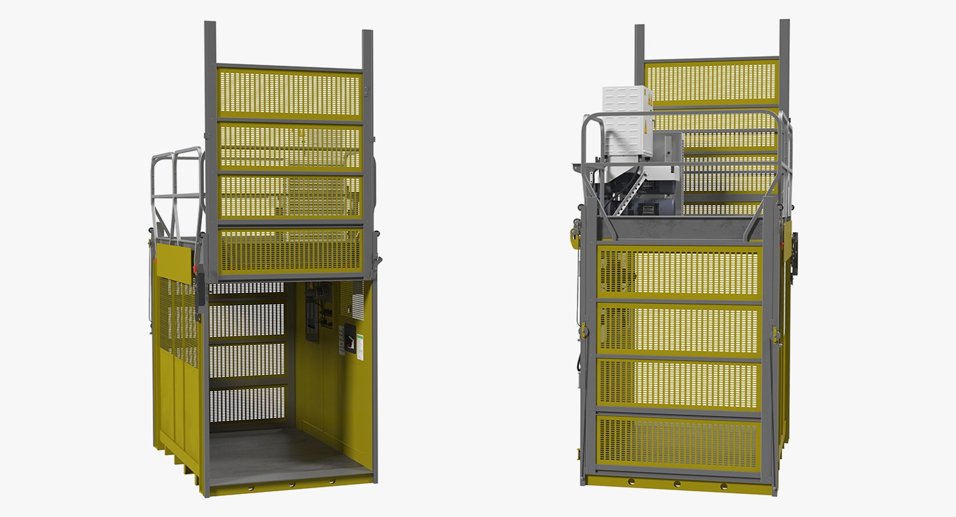 3D Model Lift Cabin - TurboSquid 1416232