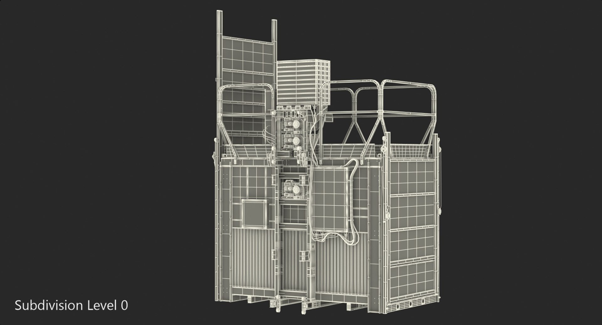3D Model Lift Cabin - TurboSquid 1416232