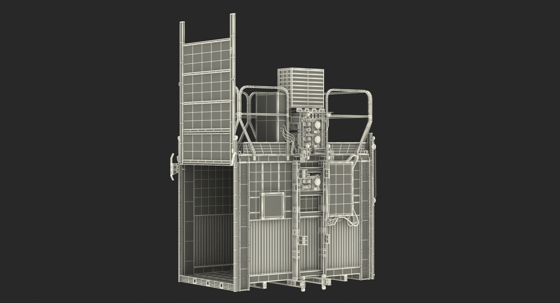 3D Model Lift Cabin - TurboSquid 1416232