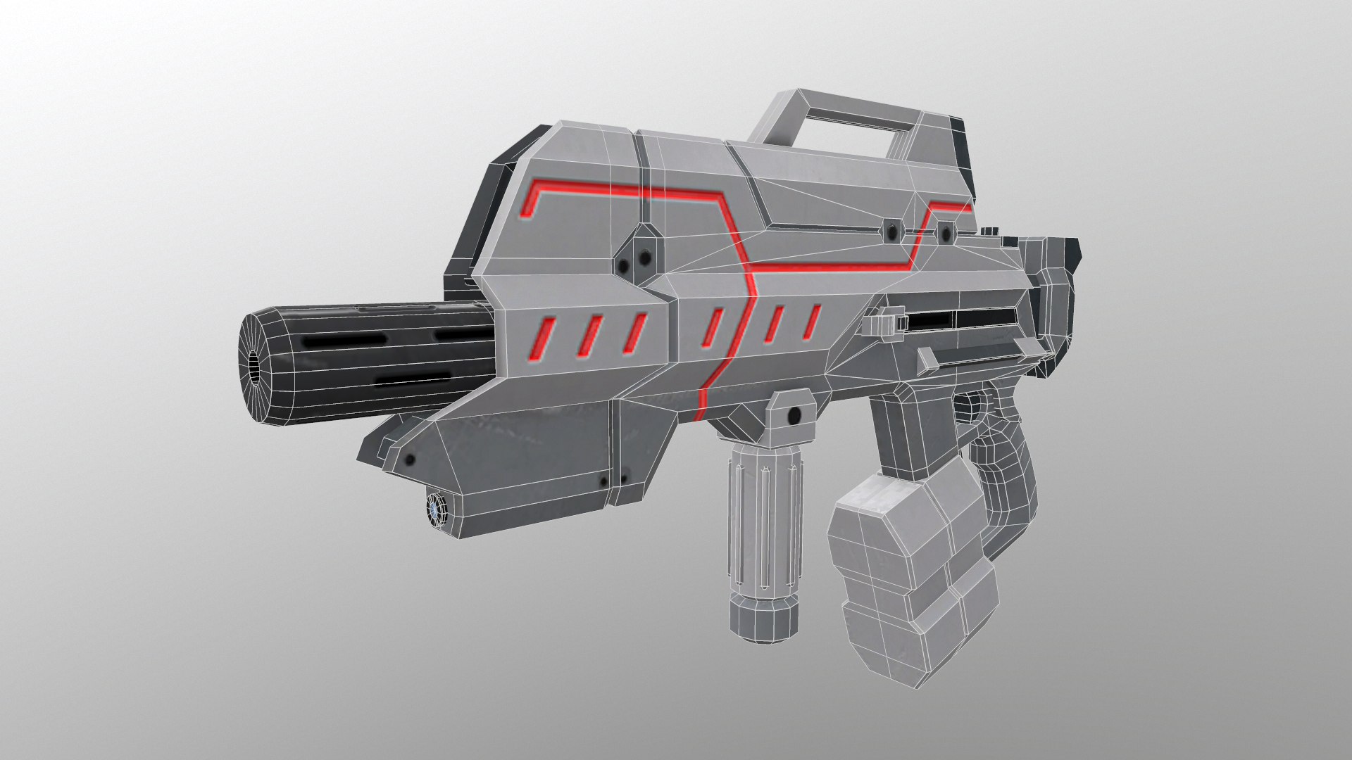 3D Machine Gun Level 2 - TurboSquid 2186830