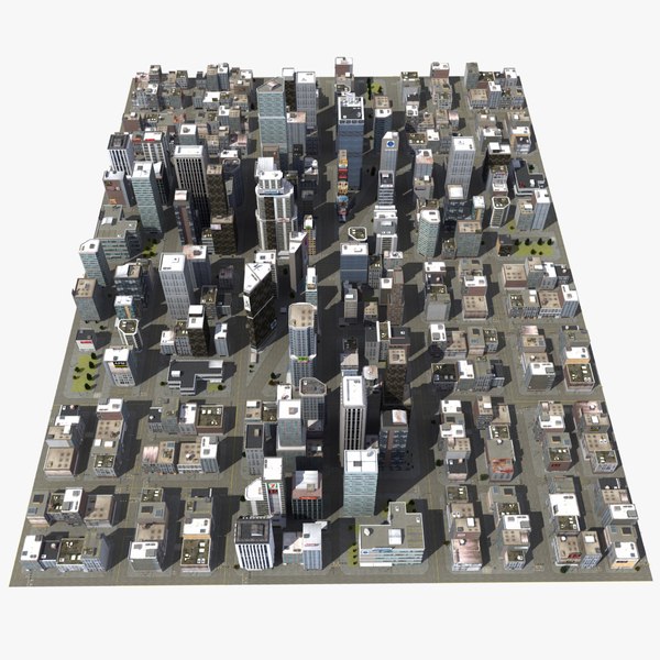 modelo 3d Centro de la ciudad - TurboSquid 761354