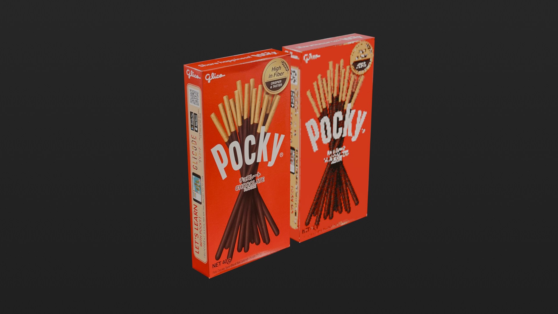 Free 3D Lowpoly Original Pocky Box 2 Variants Model - TurboSquid 2386430