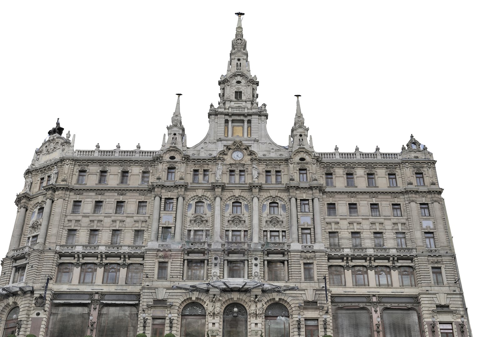 3D Palace Gate Facade - TurboSquid 1633853