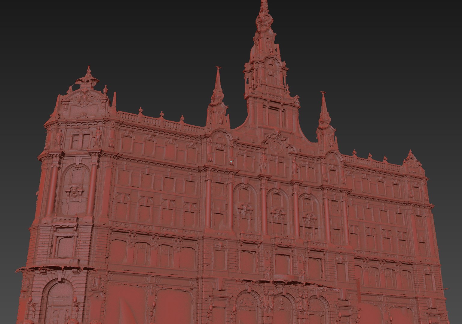 3D Palace Gate Facade - TurboSquid 1633853