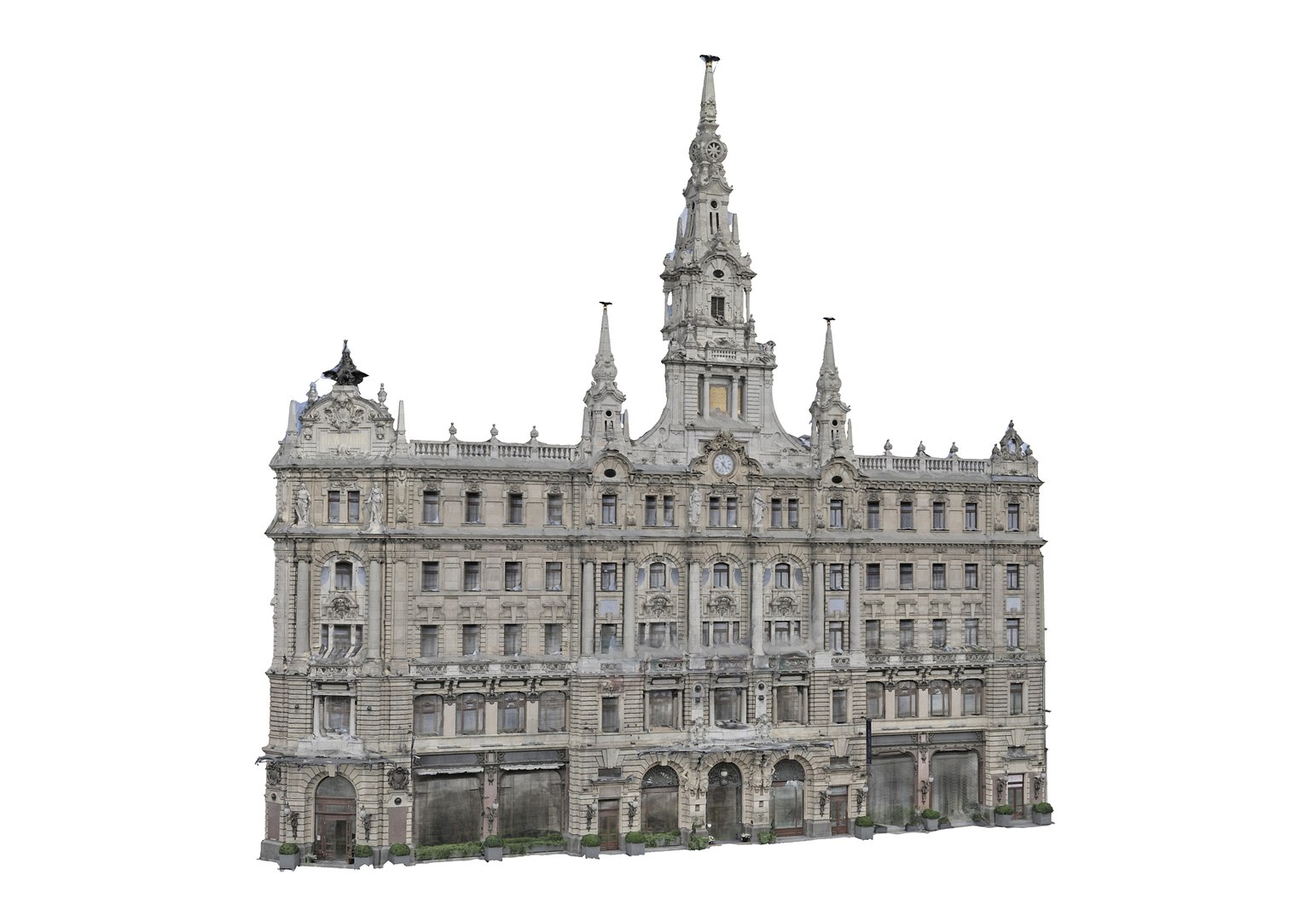 3D Palace Gate Facade - TurboSquid 1633853