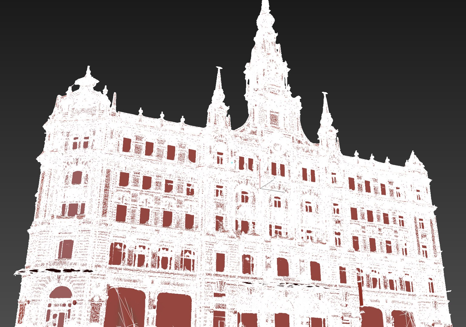 3D Palace Gate Facade - TurboSquid 1633853