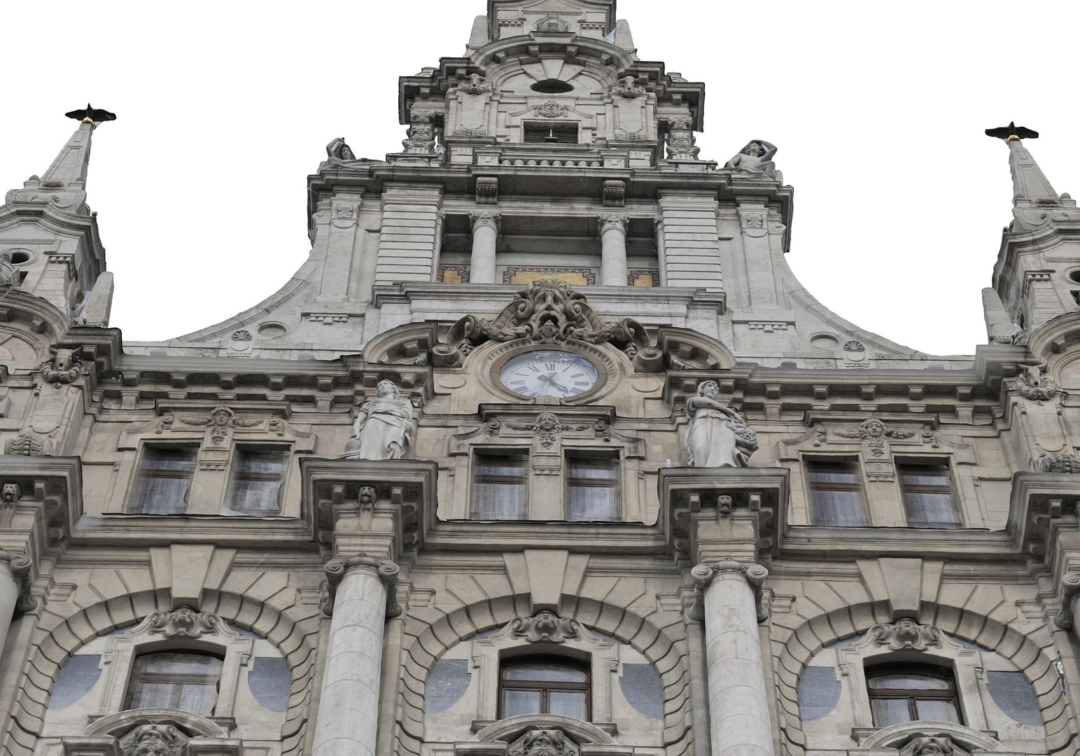 3D Palace Gate Facade - TurboSquid 1633853