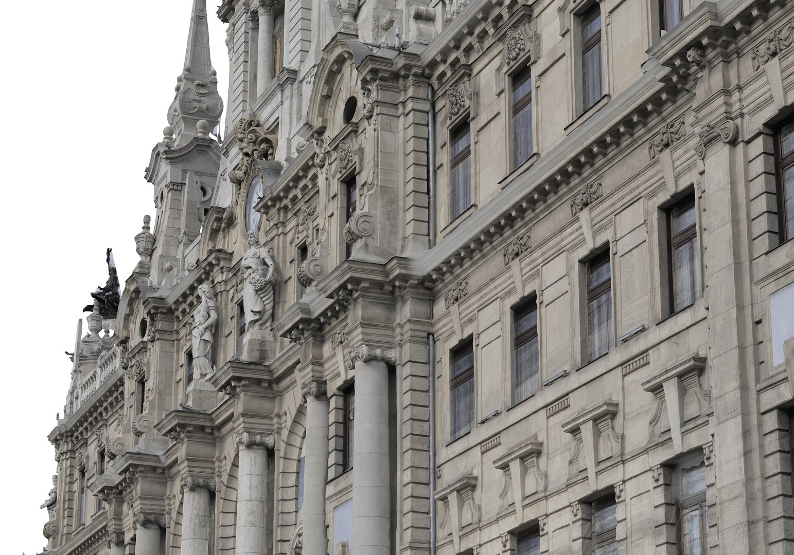3D Palace Gate Facade - TurboSquid 1633853
