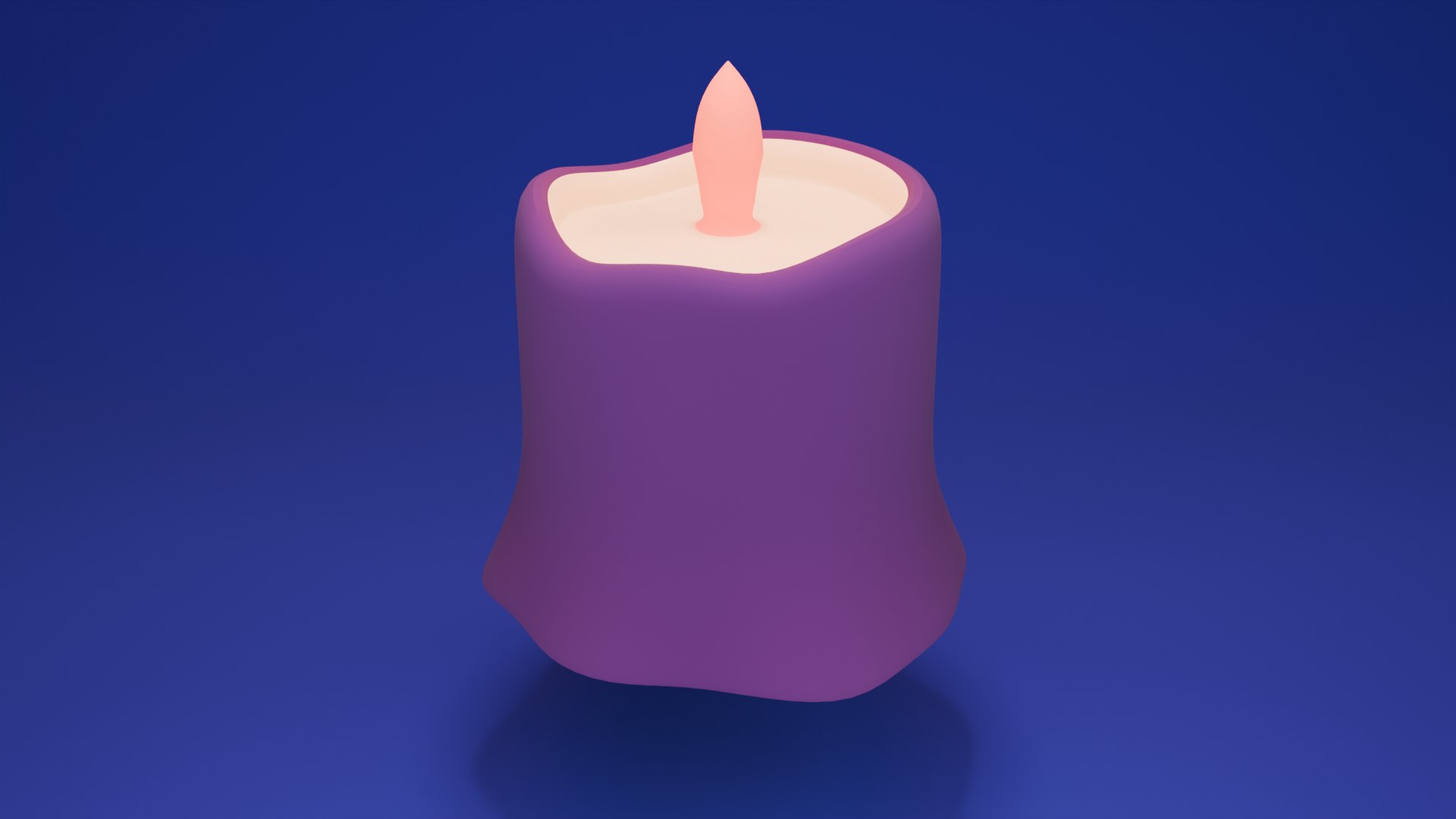 3D Model Low Poly Candle - TurboSquid 2454245