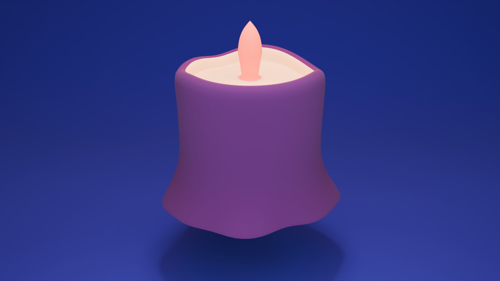 3D Model Low Poly Candle - TurboSquid 2454245