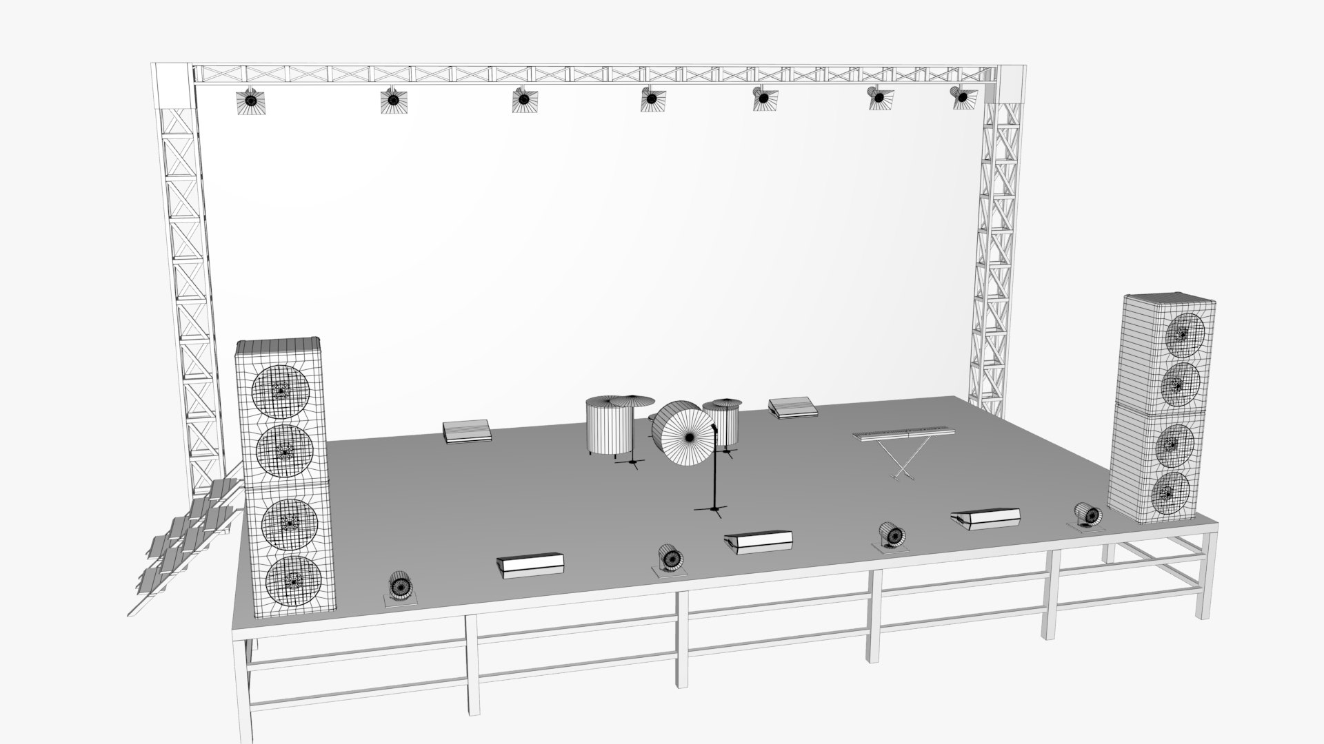 Concert Scene Model - TurboSquid 1899029
