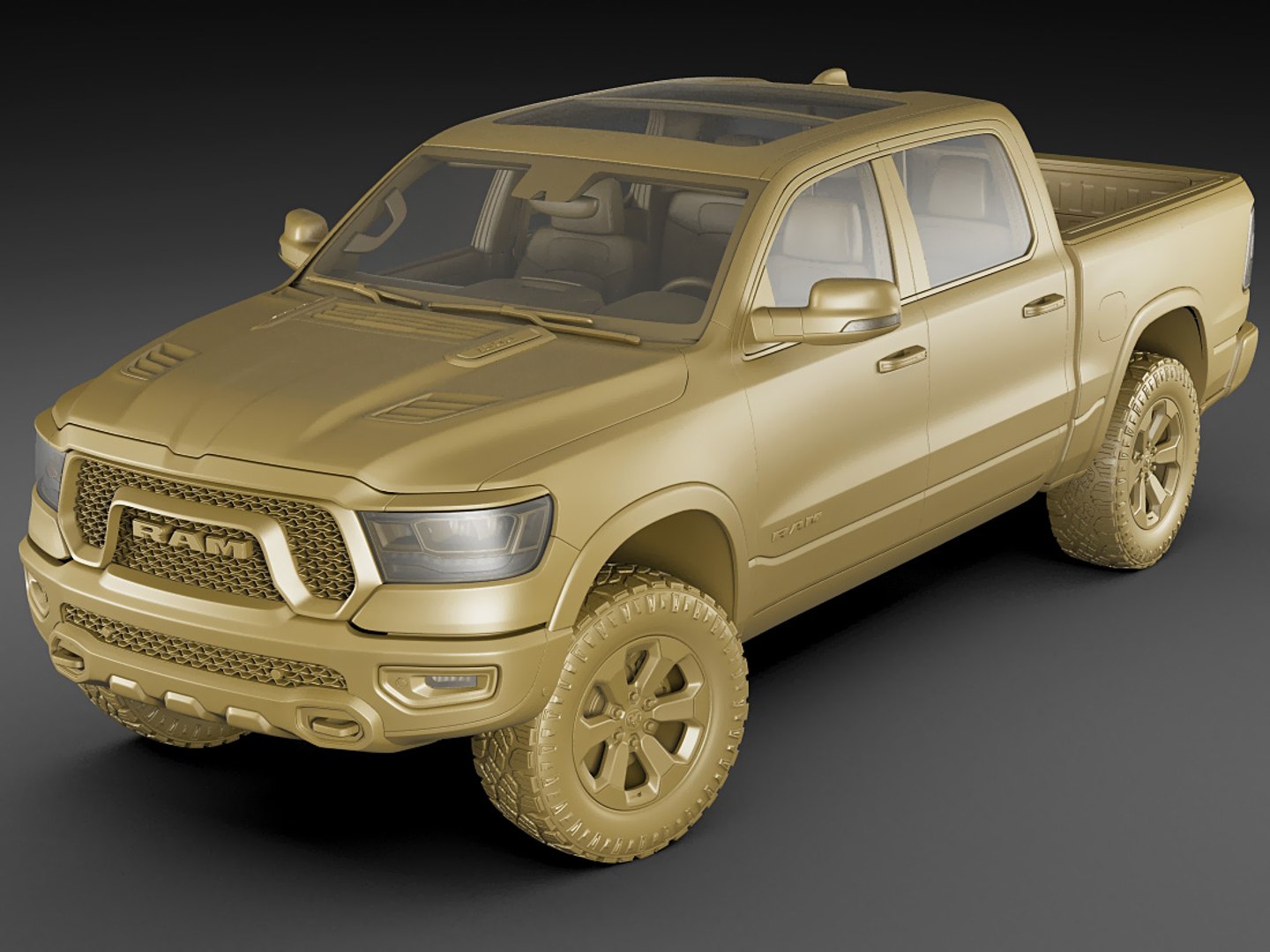 3D Model Ram 1500 Rebel - TurboSquid 1300372