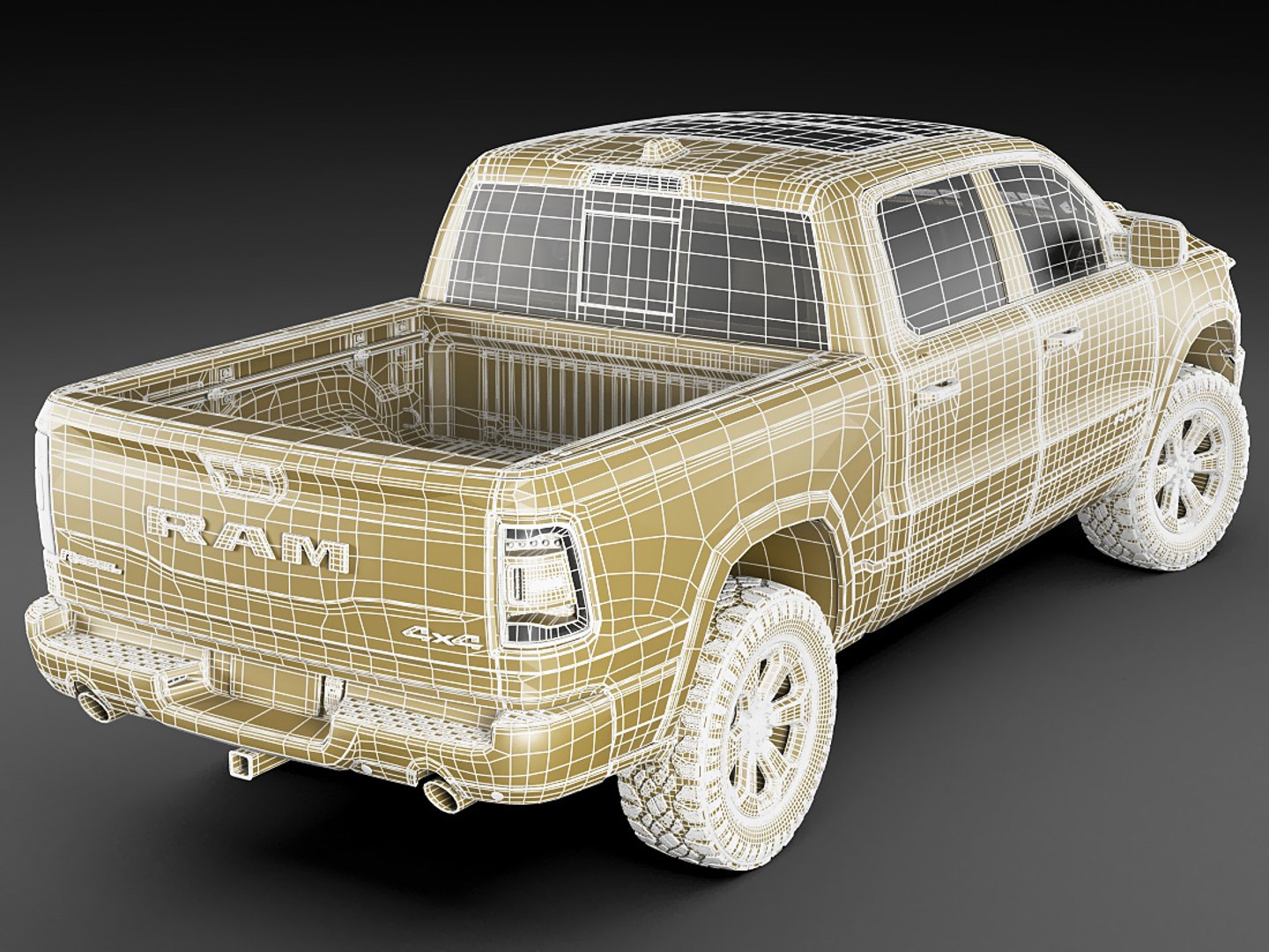 3D model ram 1500 rebel - TurboSquid 1300372