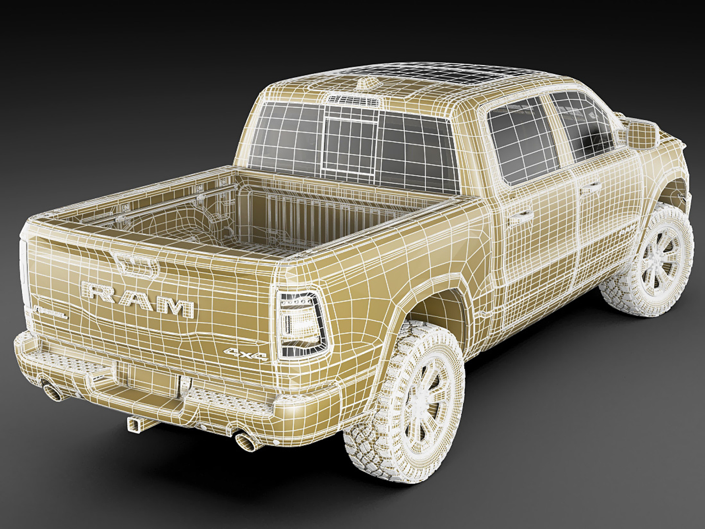 3D model ram 1500 rebel - TurboSquid 1300372