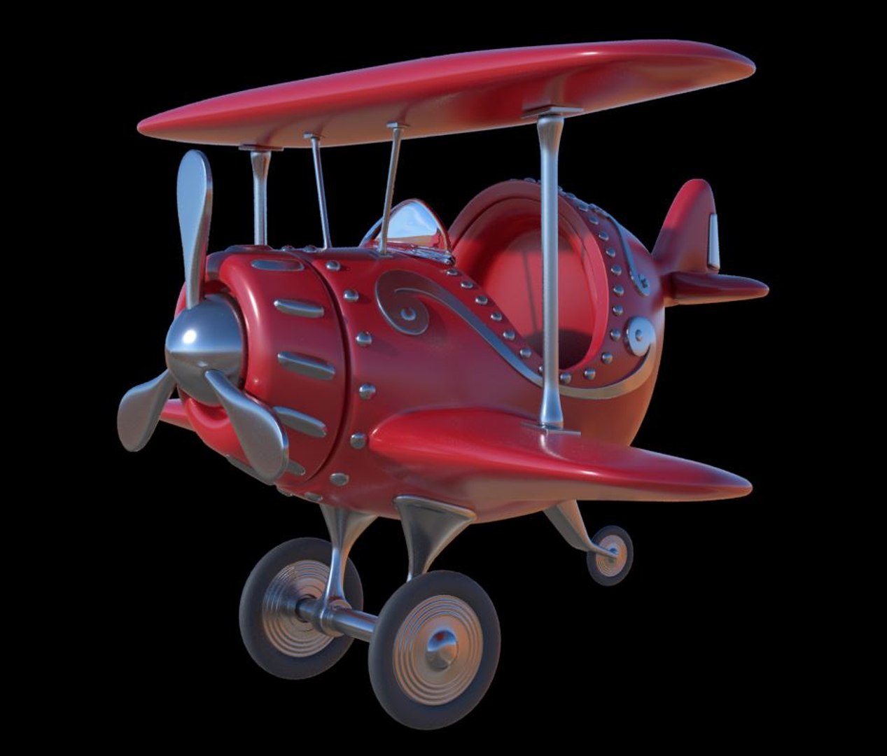 3D Stylized Cartoon Plane - TurboSquid 1157779