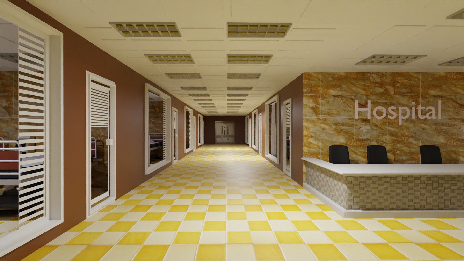 Hospital interior 3D - TurboSquid 2164730