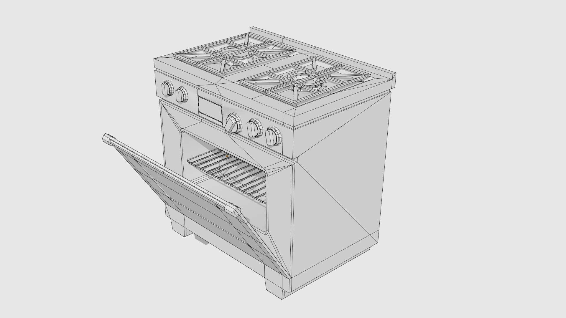 Kitchen Stove 3D Model - TurboSquid 1686199