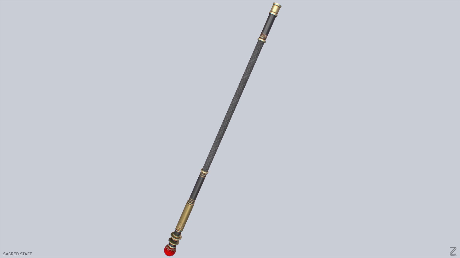 3D Sacred Staff - TurboSquid 2422616