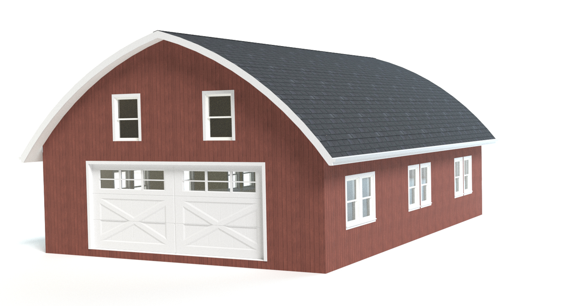 3d barn modeled