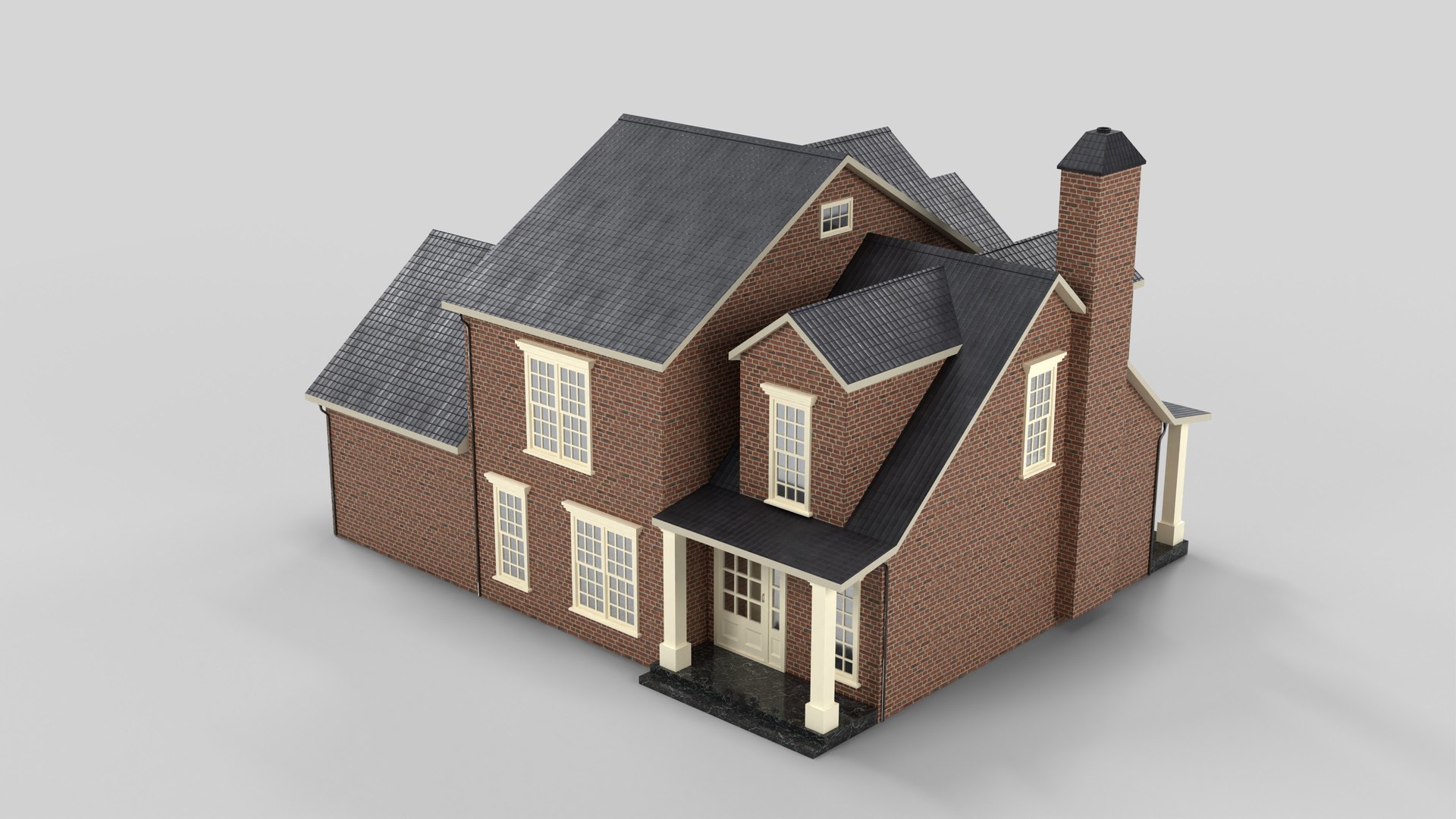 3D Neighborhood House 14T4 Model - TurboSquid 2218331