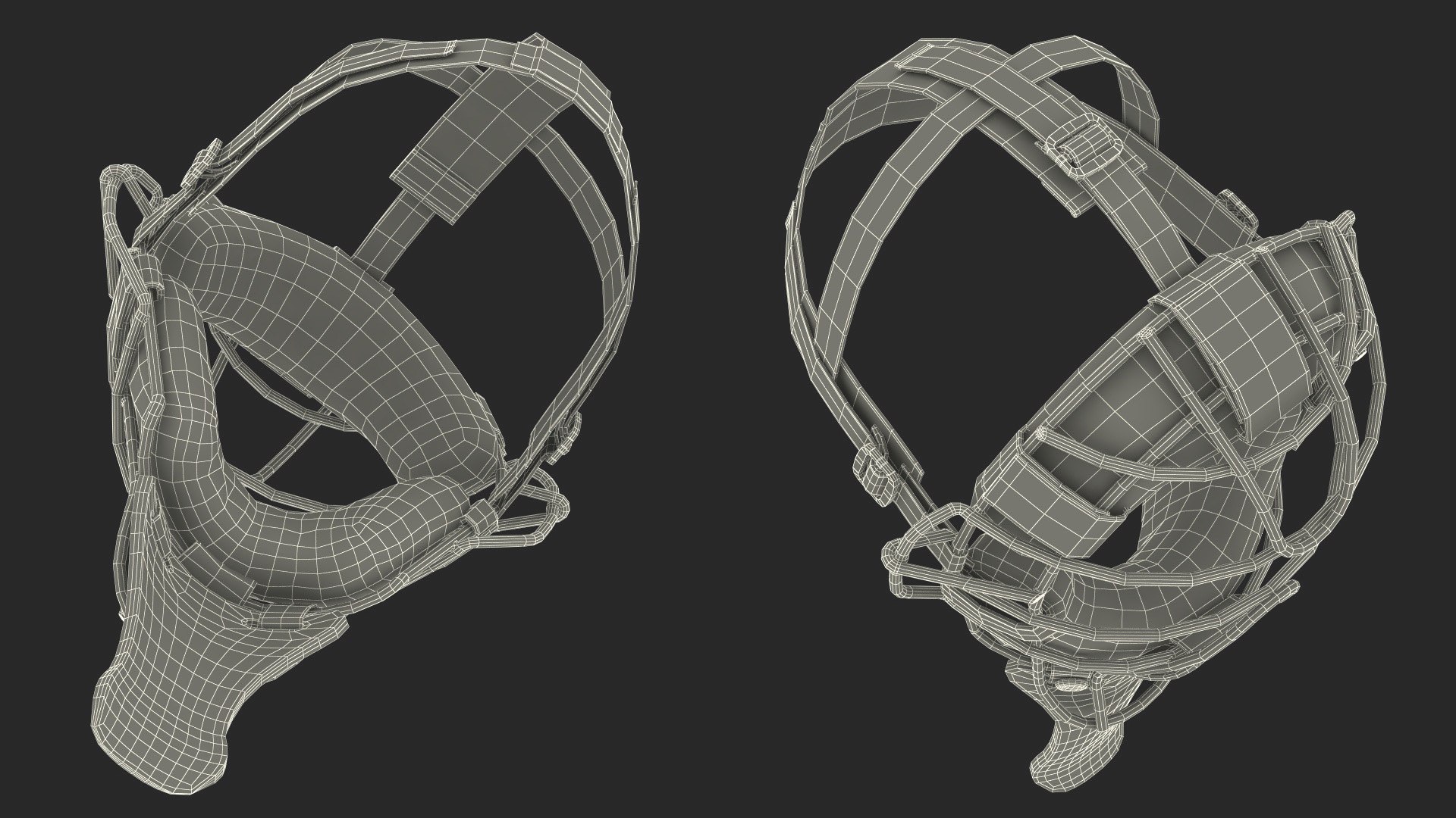 3D Umpire Baseball Catcher Mask Black model - TurboSquid 2158793