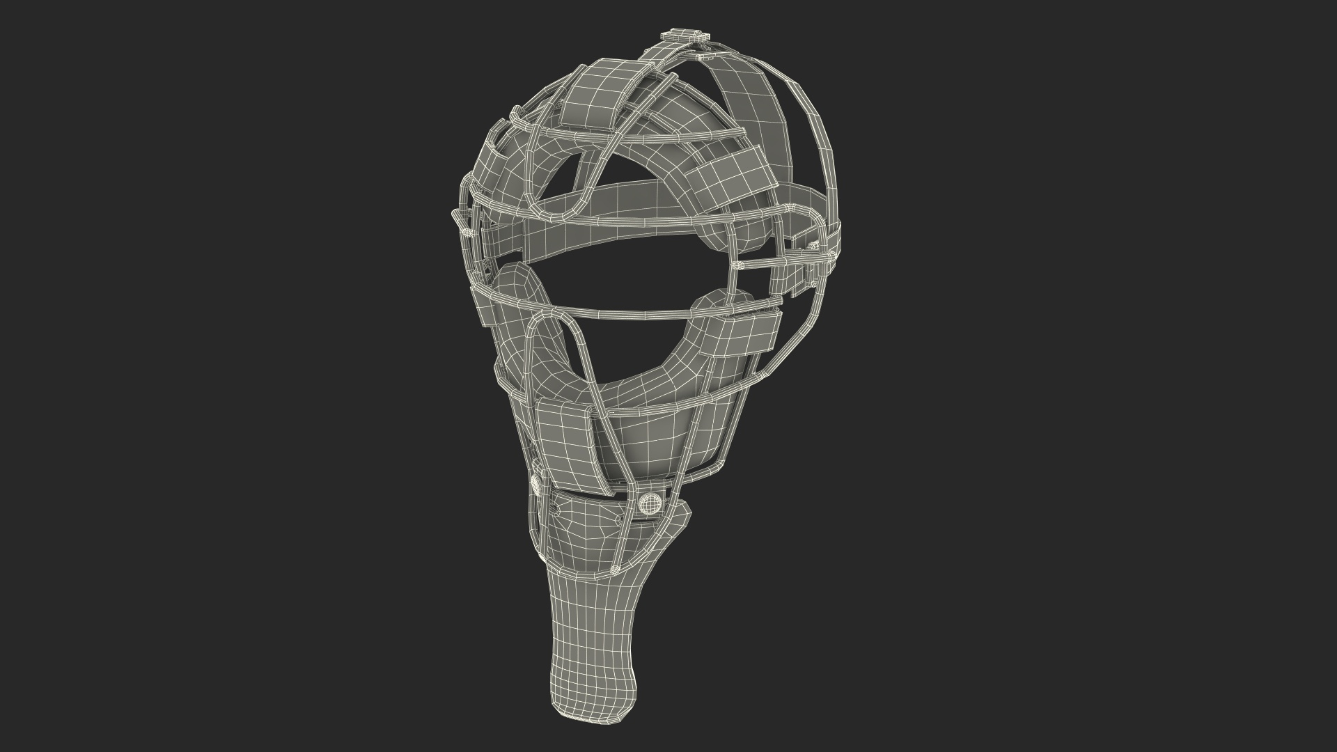 3D Umpire Baseball Catcher Mask Black model - TurboSquid 2158793