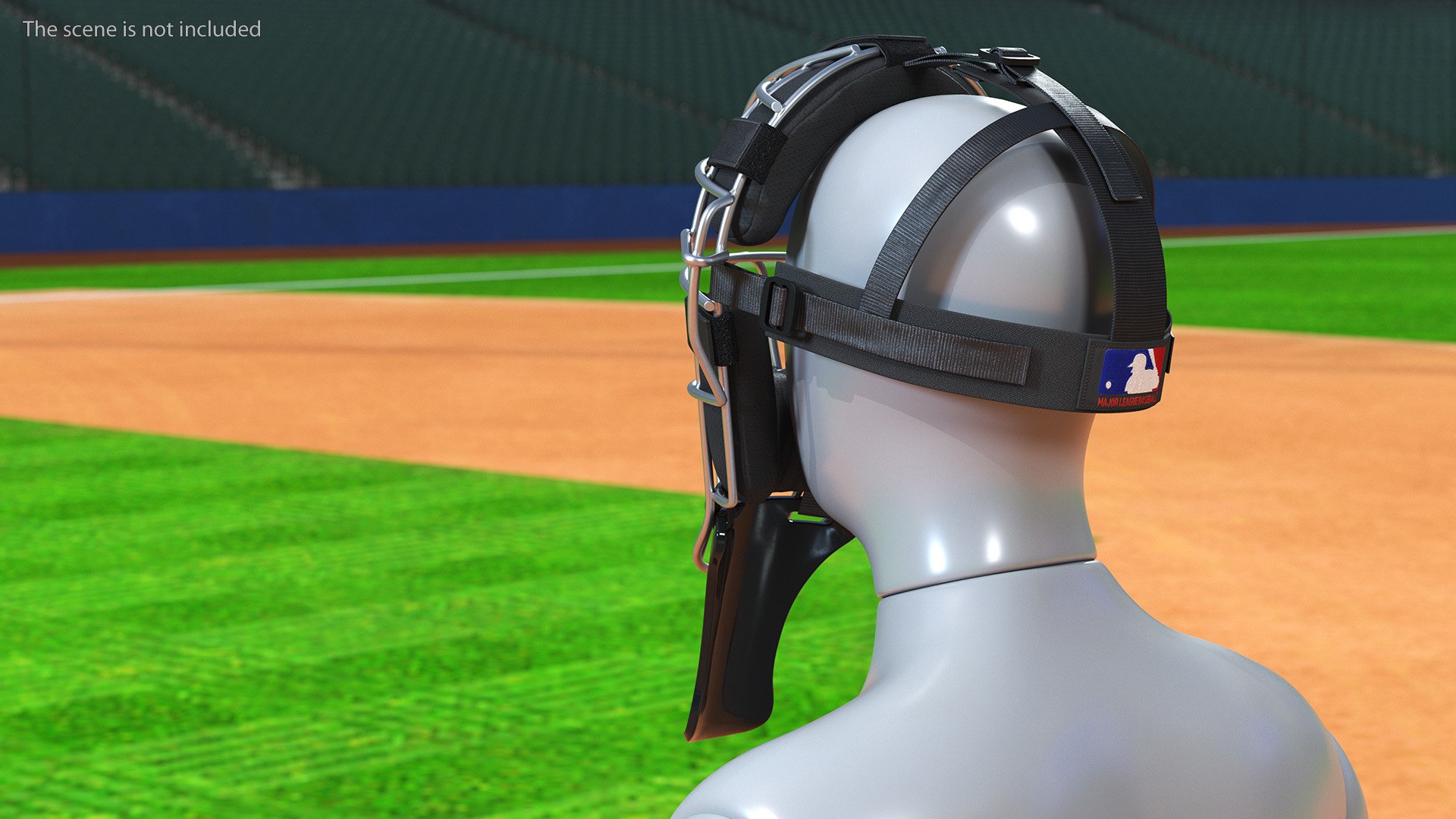 3D Umpire Baseball Catcher Mask Black model - TurboSquid 2158793