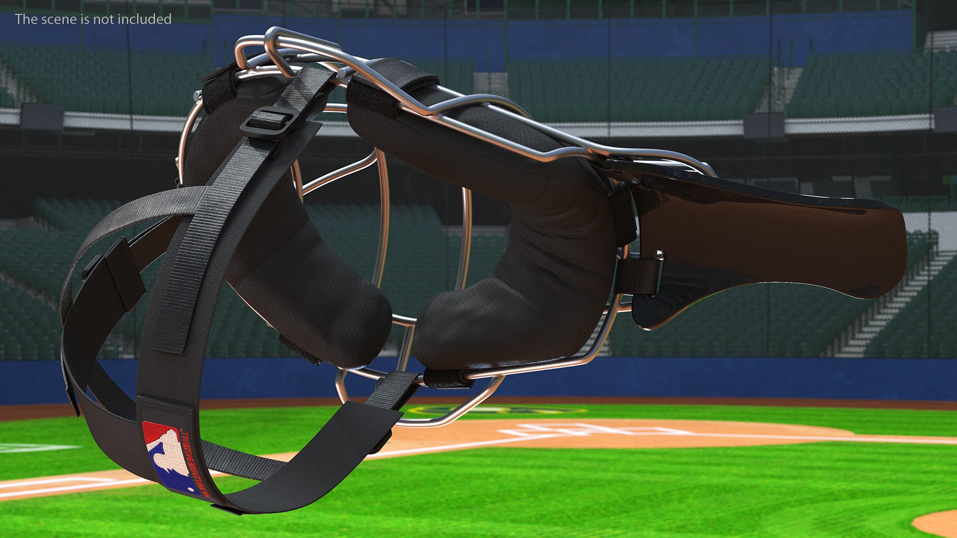 3D Umpire Baseball Catcher Mask Black model - TurboSquid 2158793