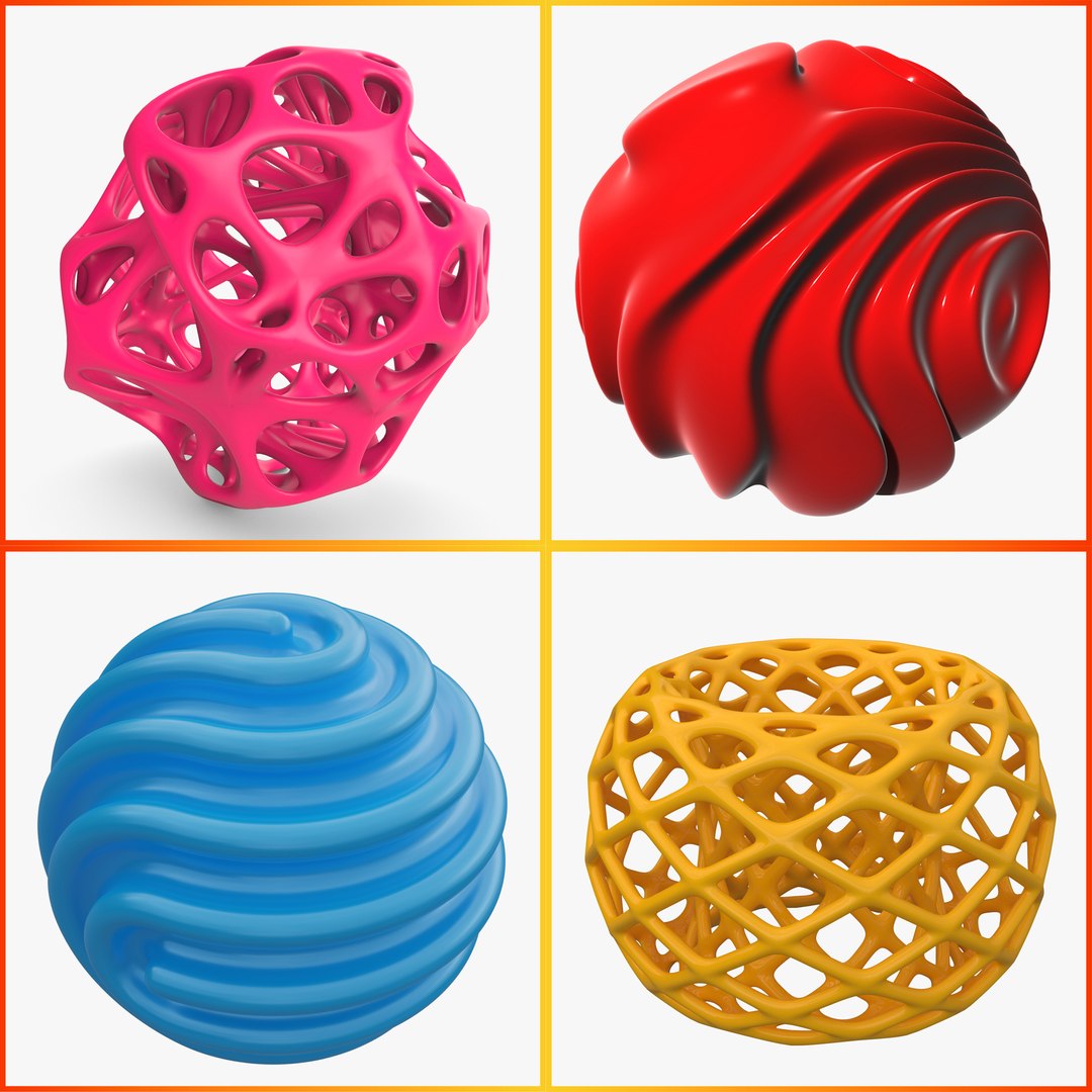 Geometric Math Shapes Set 01 3D Model - TurboSquid 2352770