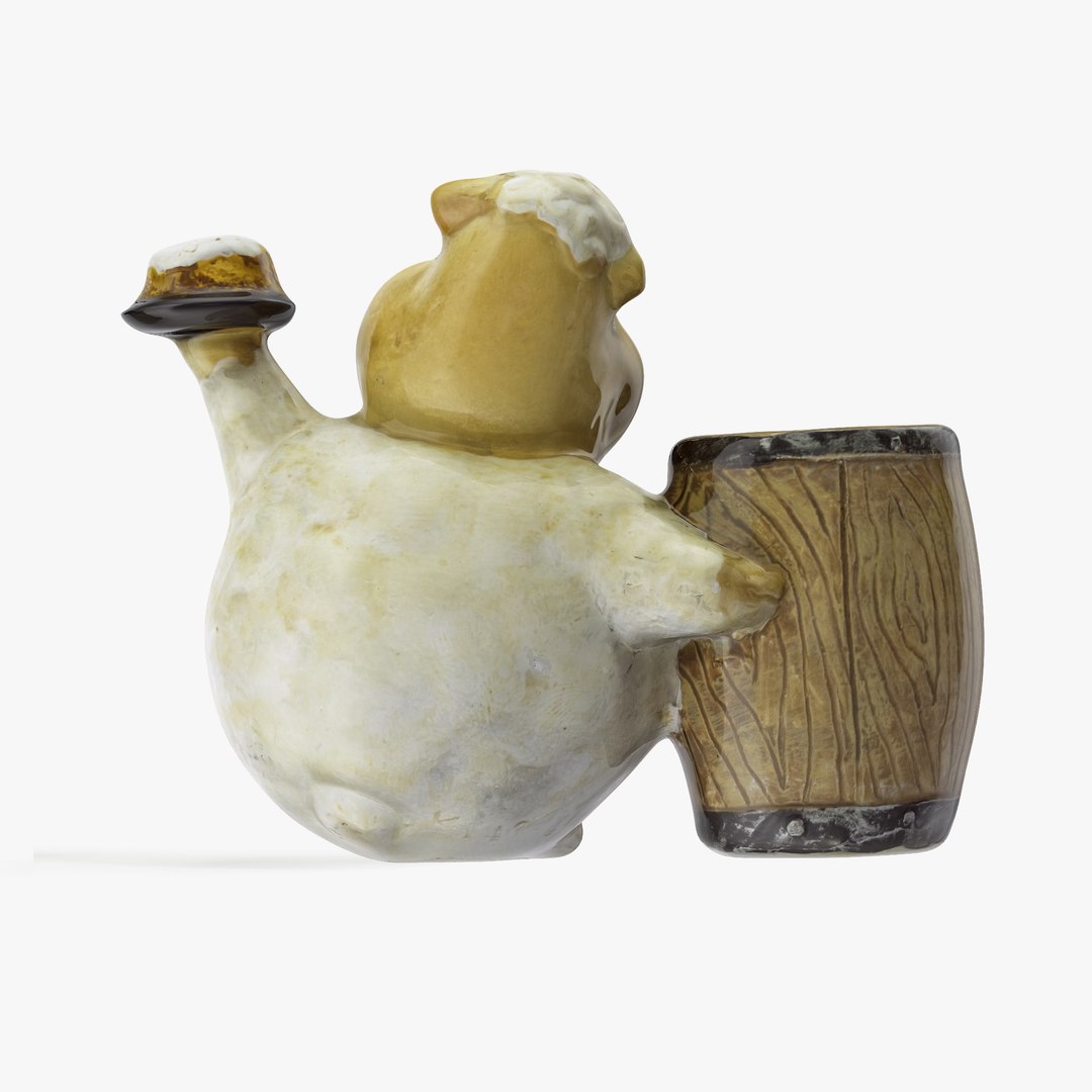 Free 3D Statuette Sheep Barrel Model - TurboSquid 1335035